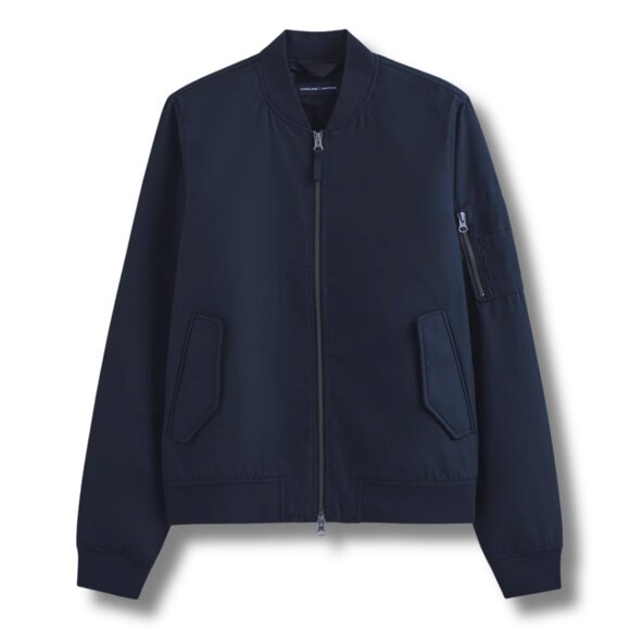 Everlane | Jackets & Coats | Everlane The Bomber Jacket Deep Navy Blue ...